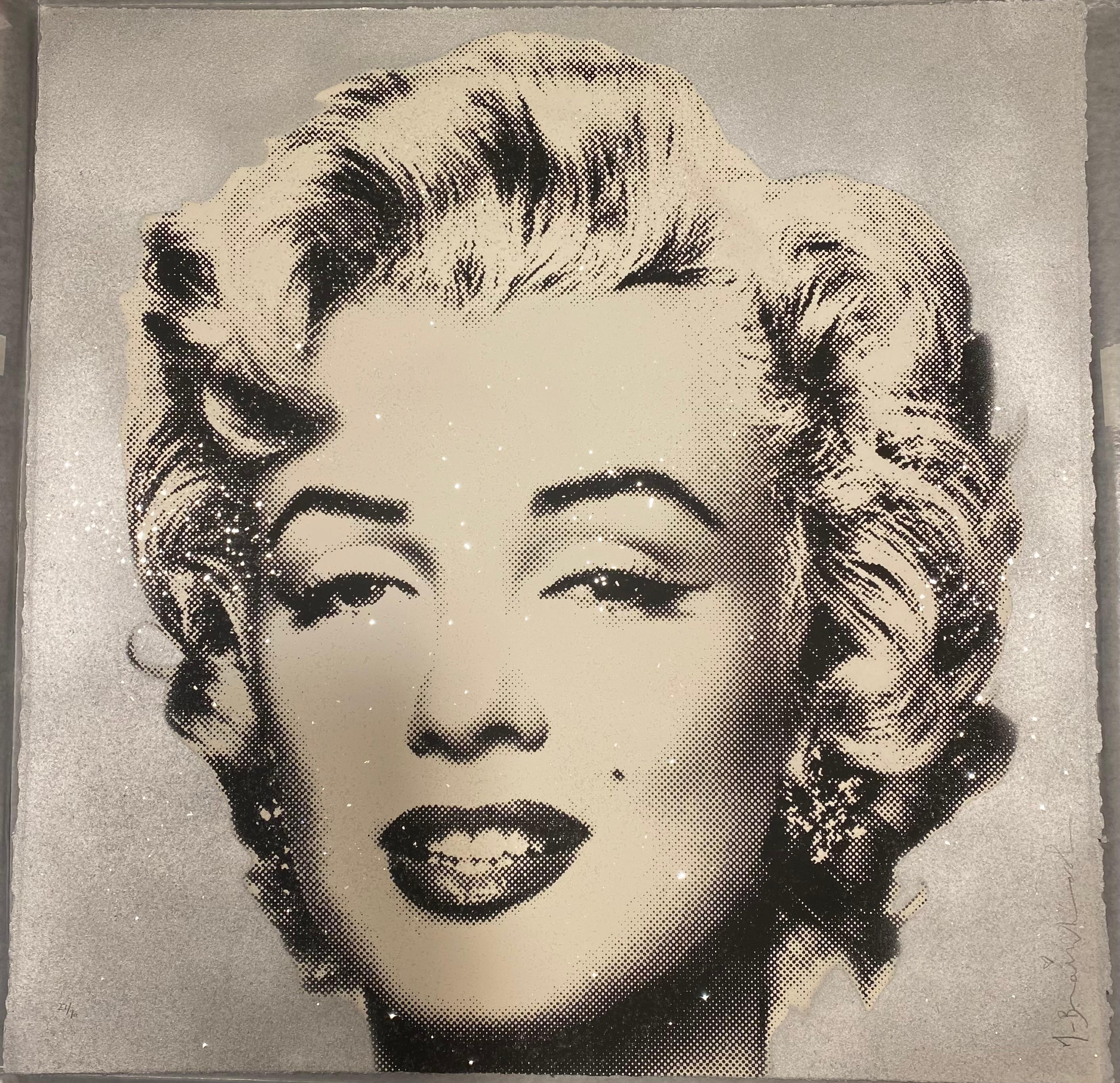 Mr. Brainwash - Chica Diamante Silver en venta en 1stDibs