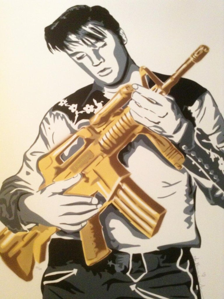Mr. Brainwash - Elvis - Don't be cruel (Brown), 2009. For Sale at 1stDibs