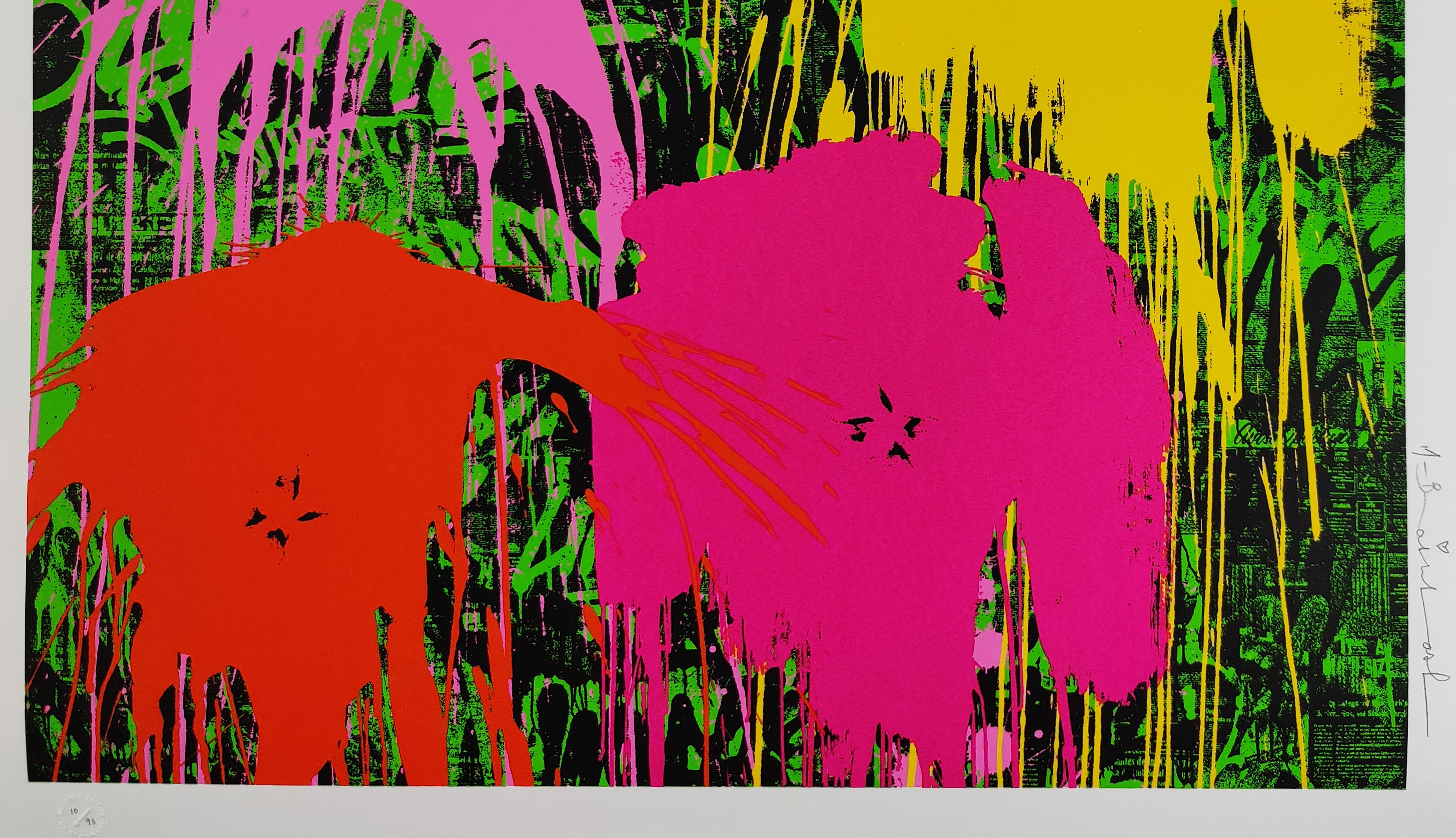 Mr. Brainwash - Flowarh$, 2021, Mr. Brainwash, Tribute to Andy Warhol, Contemporary Street Art ...