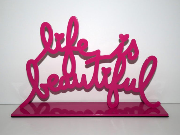 Mr. Brainwash - Life is Beautiful III (PINK) For Sale at 1stDibs