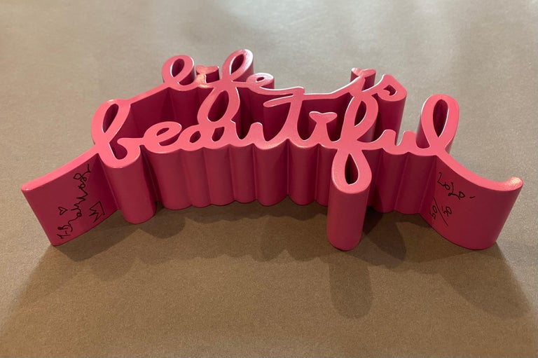 Mr. Brainwash - Life is Beautiful (Pink) at 1stDibs