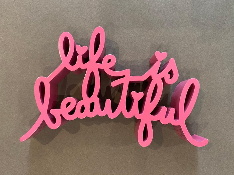 Mr. Brainwash - Life is Beautiful (Pink) at 1stDibs