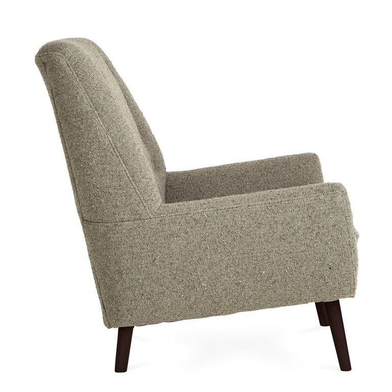 Mr. Godfrey Lounge Chair in Graphite Bouclé For Sale at 1stDibs | mr ...