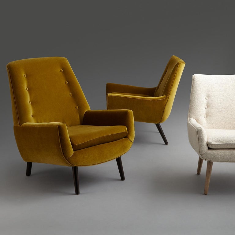 Mr. Godfrey Lounge Chair in Graphite Bouclé For Sale at 1stDibs | mr ...