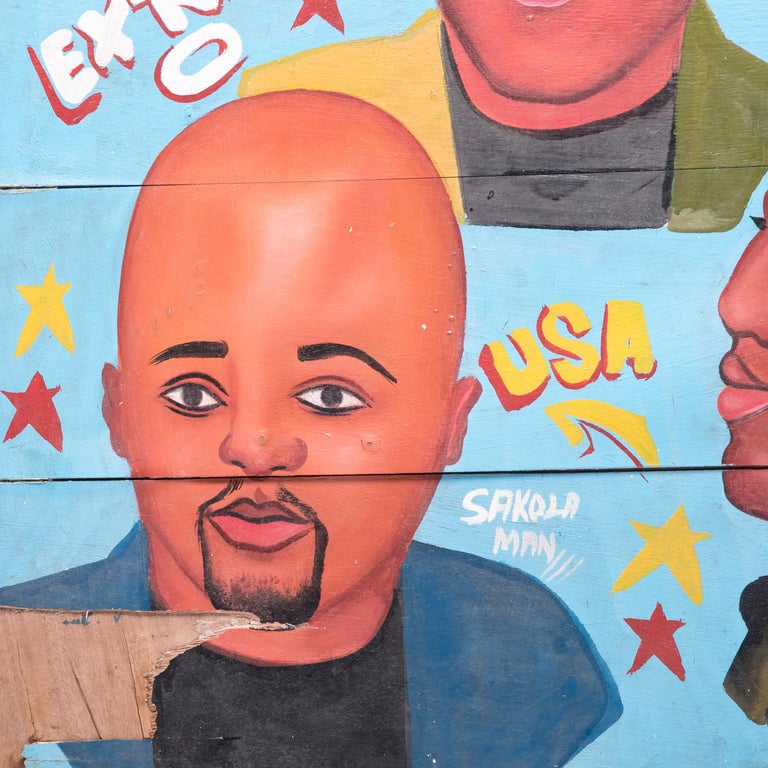 "Mr. Man" Hand Painted African Barbershop Sign at 1stDibs | mr man ...