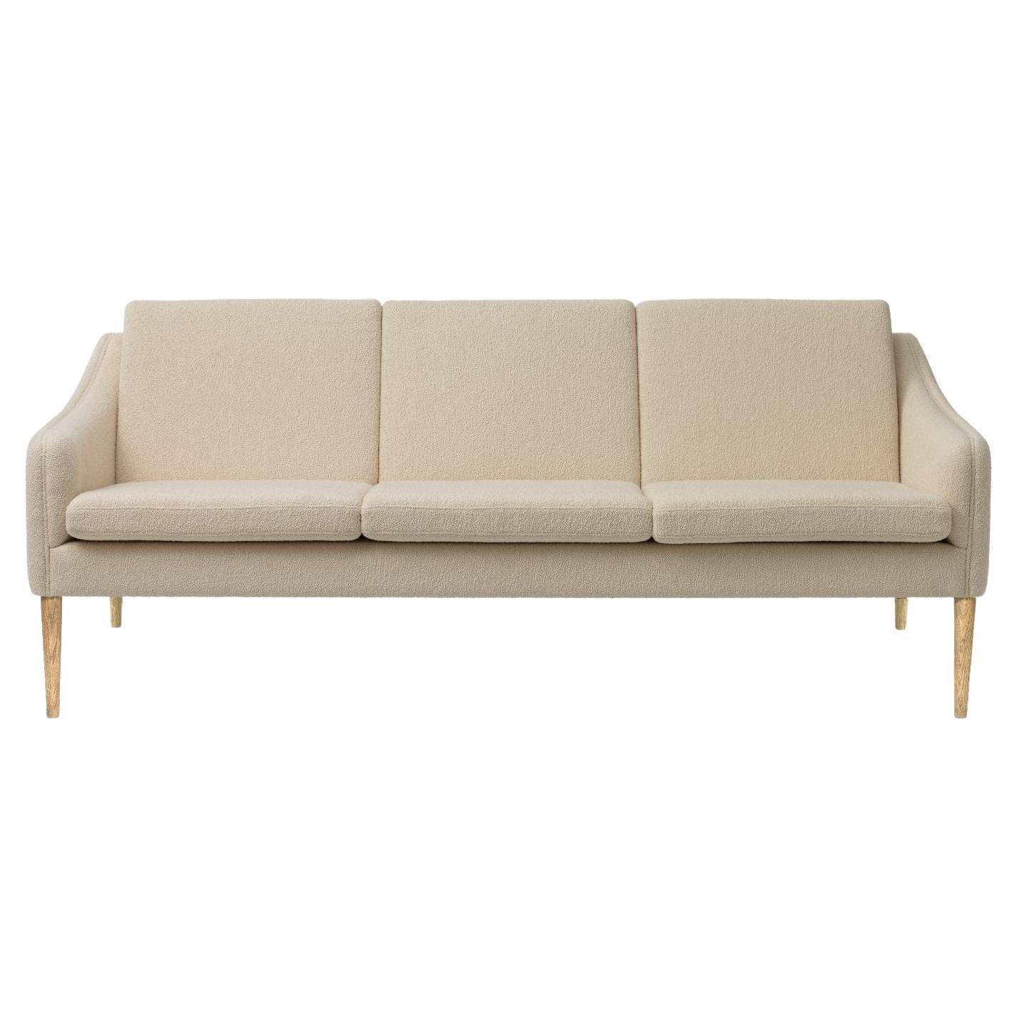 Mr Olsen 3 Seater Oak Challenger Pickle Green Leather by Warm Nordic ...