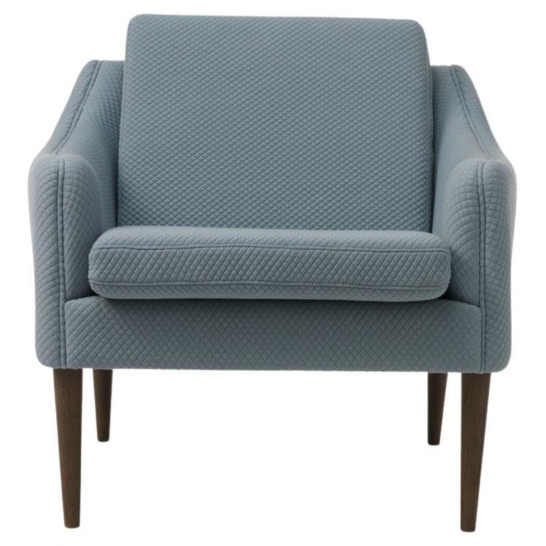 Mr. Olsen Lounge Chair Mosaic Solid Smoked Oak, Cloudy Grey by Warm ...