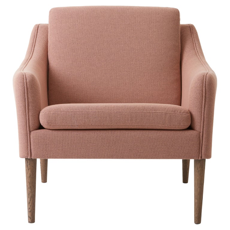 Mr. Olsen Lounge Chair Solid Smoked Oak, Fresh Peach by Warm Nordic For ...