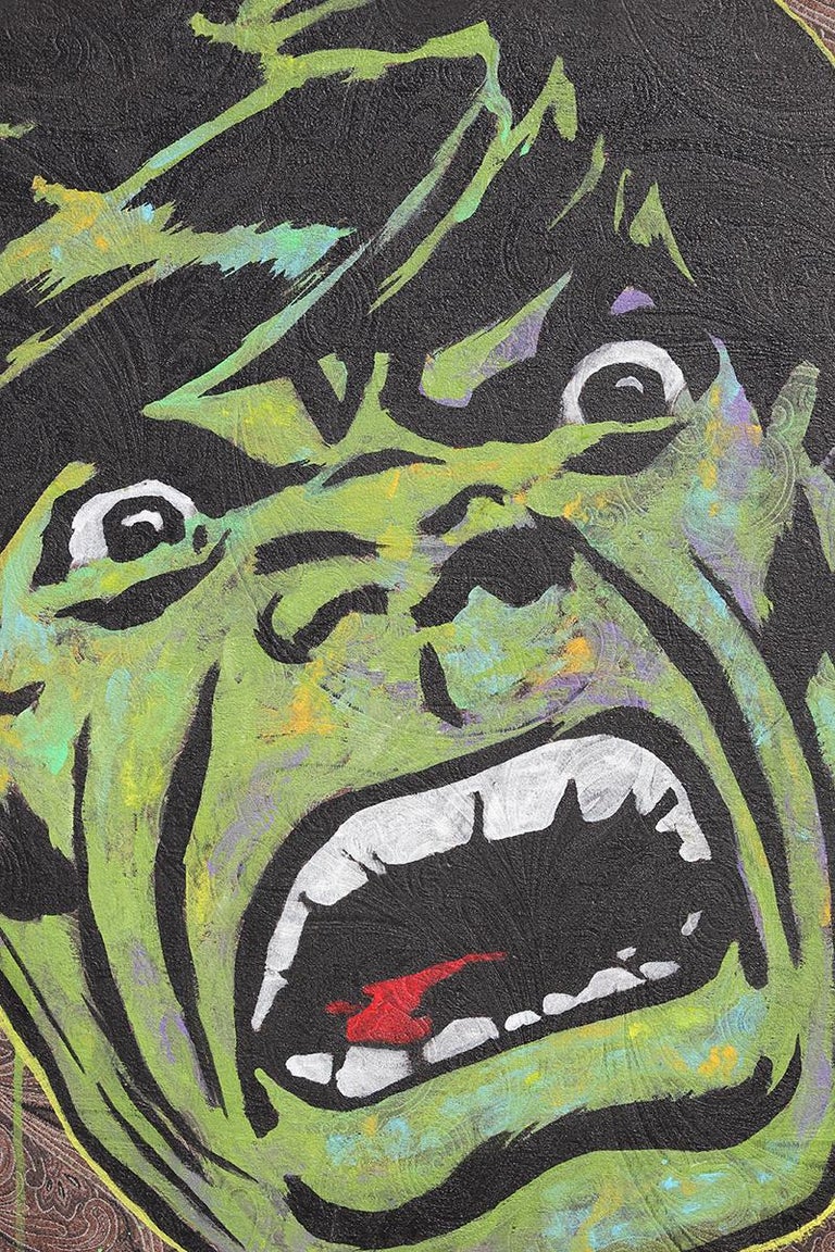Mr. Painty - "Hulk Upset 5" Green Toned Abstract Hulk Pop Art Painting ...