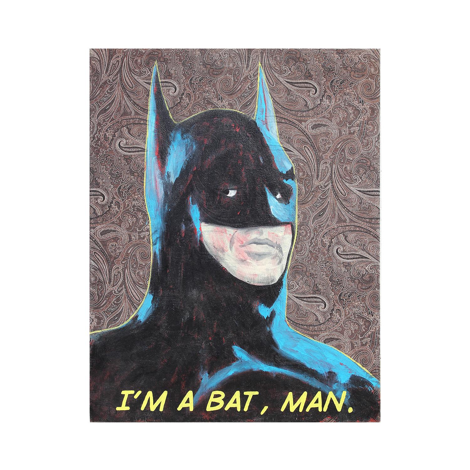 Painting Broken Batman Original Acrylic Painting 8x6 Art & Collectibles ...