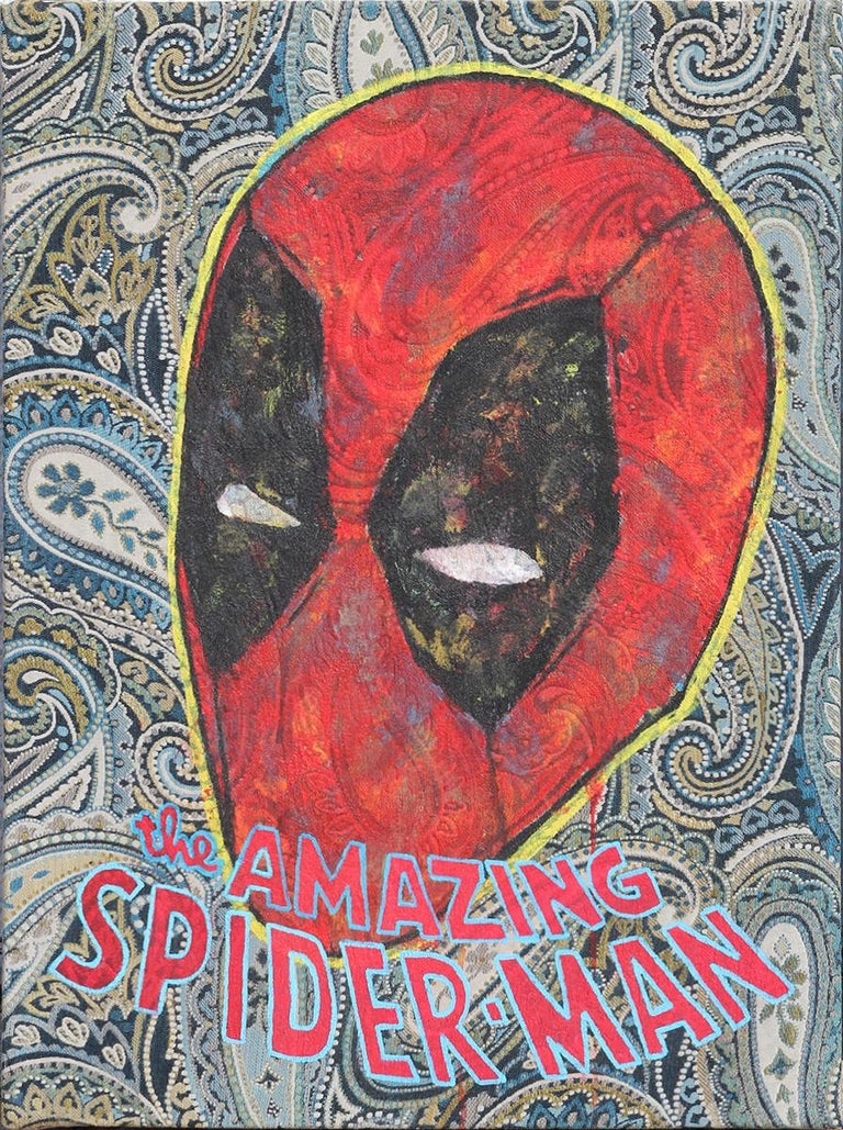 Mr. Painty - "Spideypool 10" Red Toned Abstract Deadpool Pop Art ...