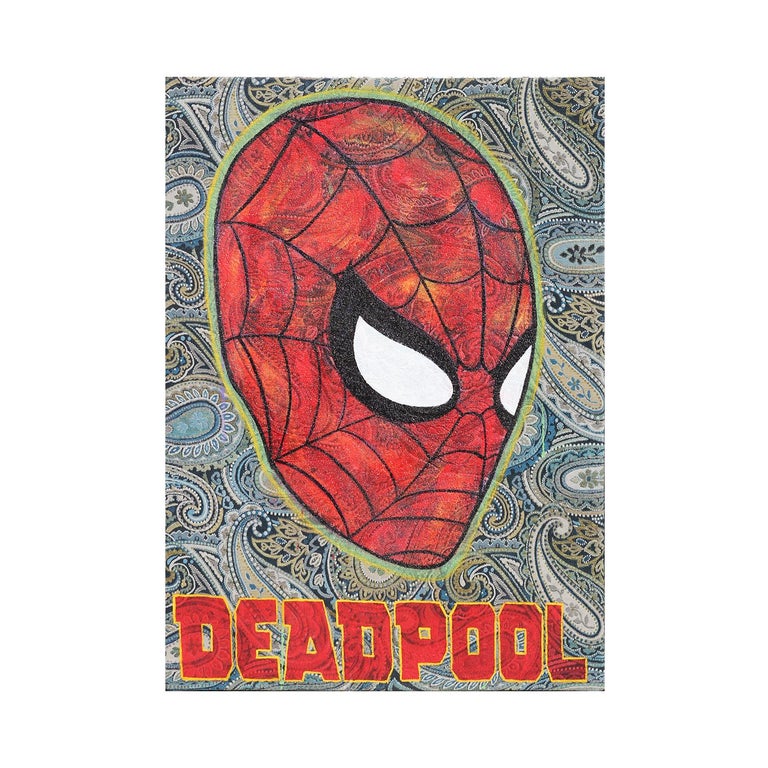Mr. Painty - "Spideypool 9" Red and Toned Abstract Spiderman Pop Art ...