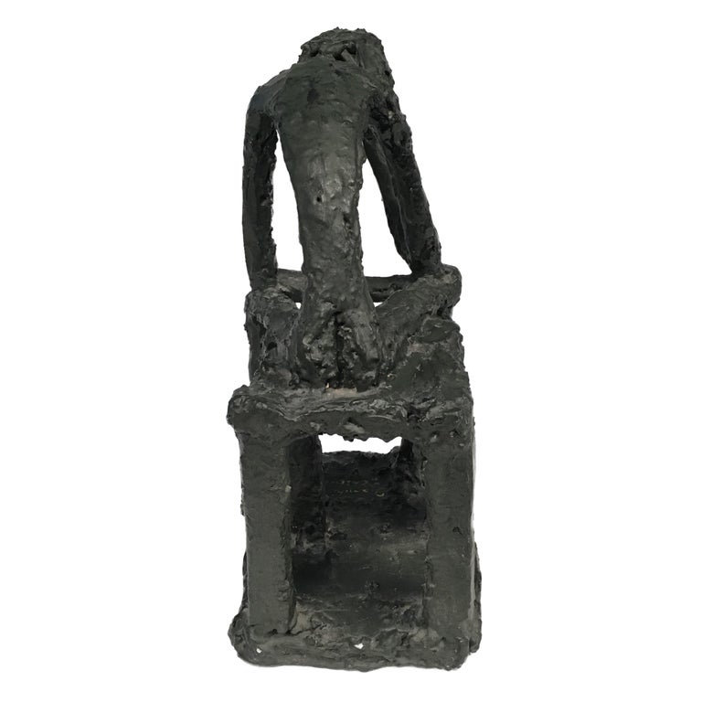 Mr. Thinker Sculpture in Plaster Signed by Bianchi G. Chibian at ...