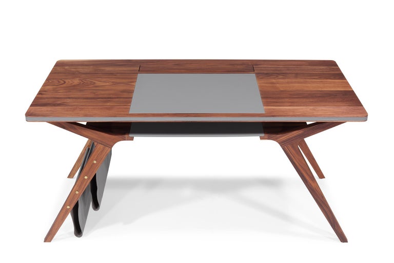 Mrs. Note Desk, Solid Walnut Wood, Limited Edition For Sale at 1stDibs