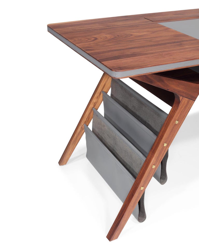 Mrs. Note Desk, Solid Walnut Wood, Limited Edition For Sale at 1stDibs