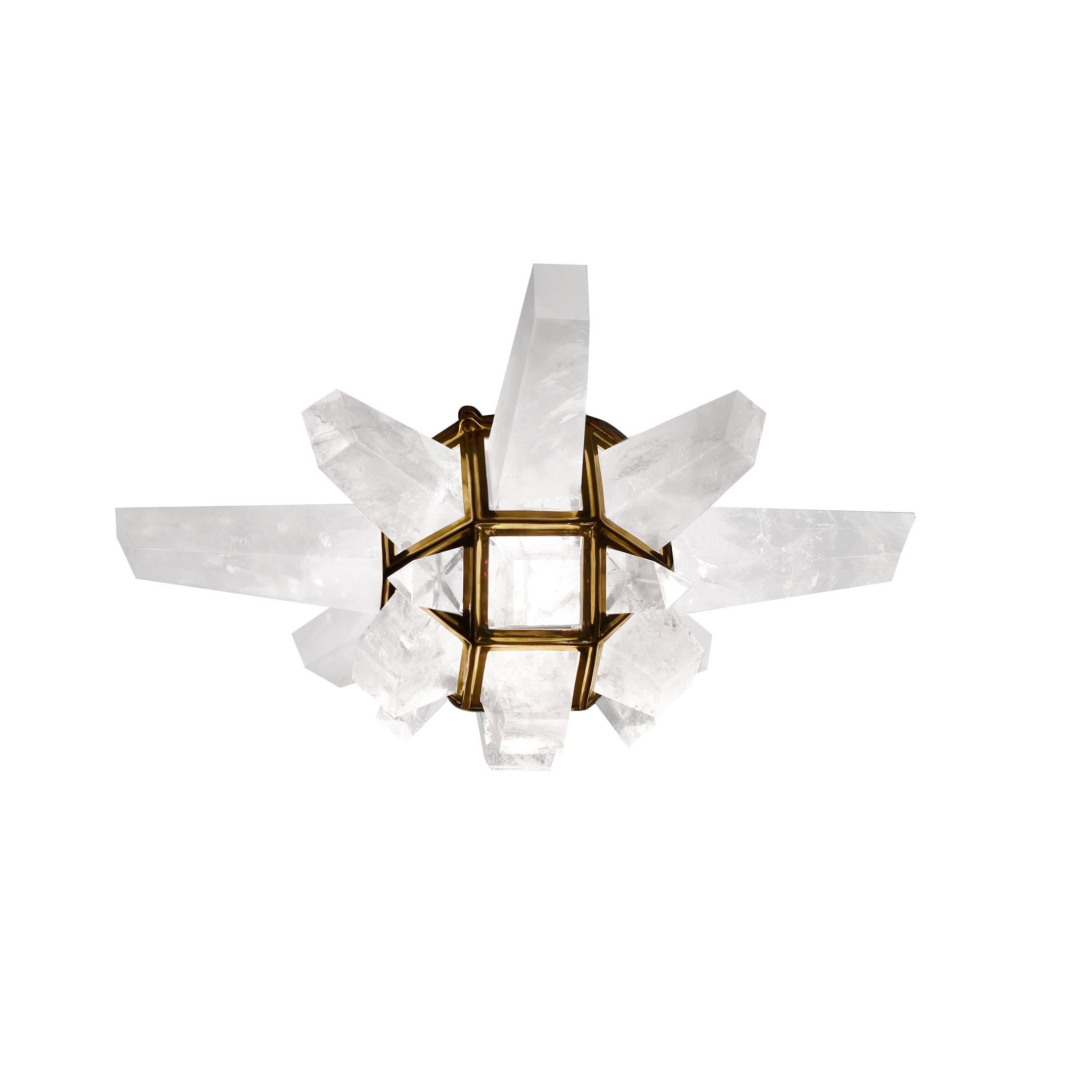 MSF Rock Crystal Flush Mount by Phoenix at 1stDibs