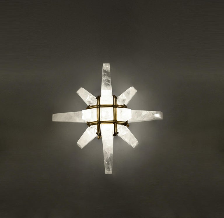 MSF Rock Crystal Sconces by Phoenix at 1stDibs