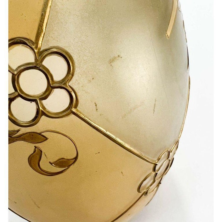 Mt Washington Royal Flemish Armorial Frosted Glass Ewer, circa 1900 For ...