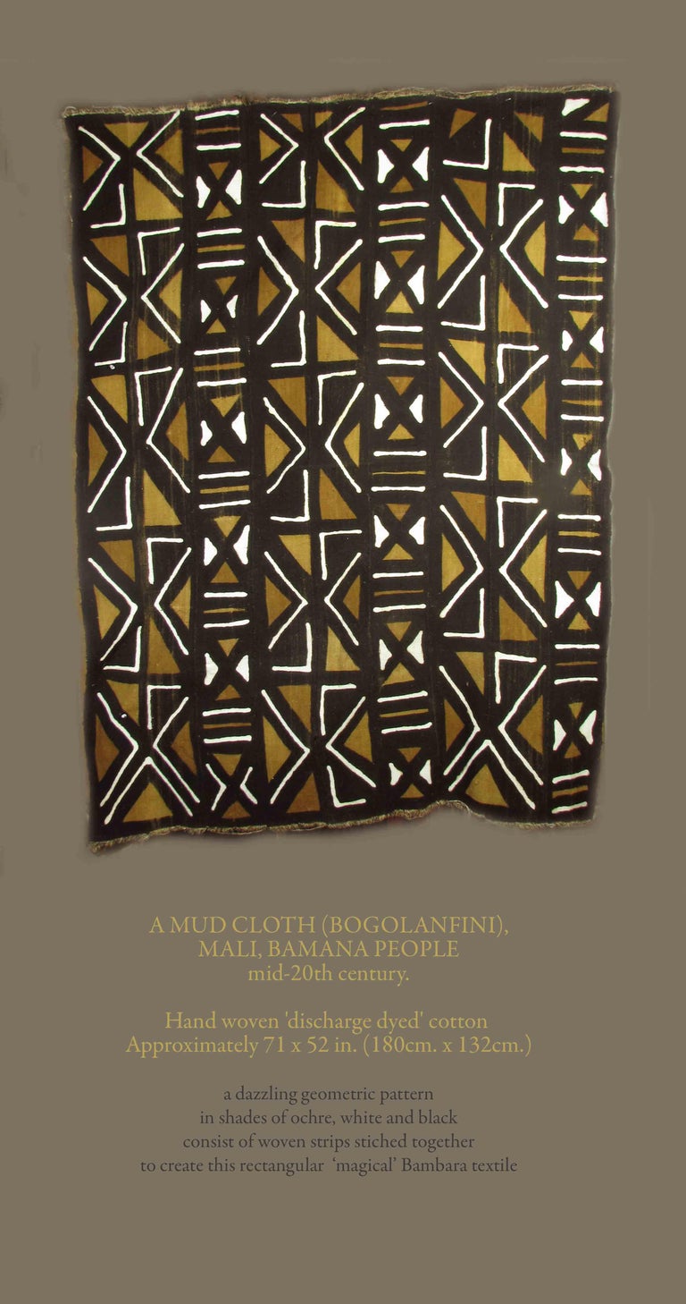Mud Cloth 'Bogolanfini', Mali, Bamana People, Mid-20th Century For Sale ...