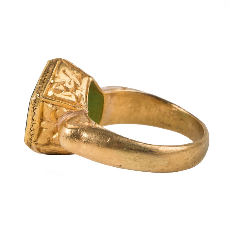 Mughal Emerald Hexagon Ring at 1stDibs | mughal ring