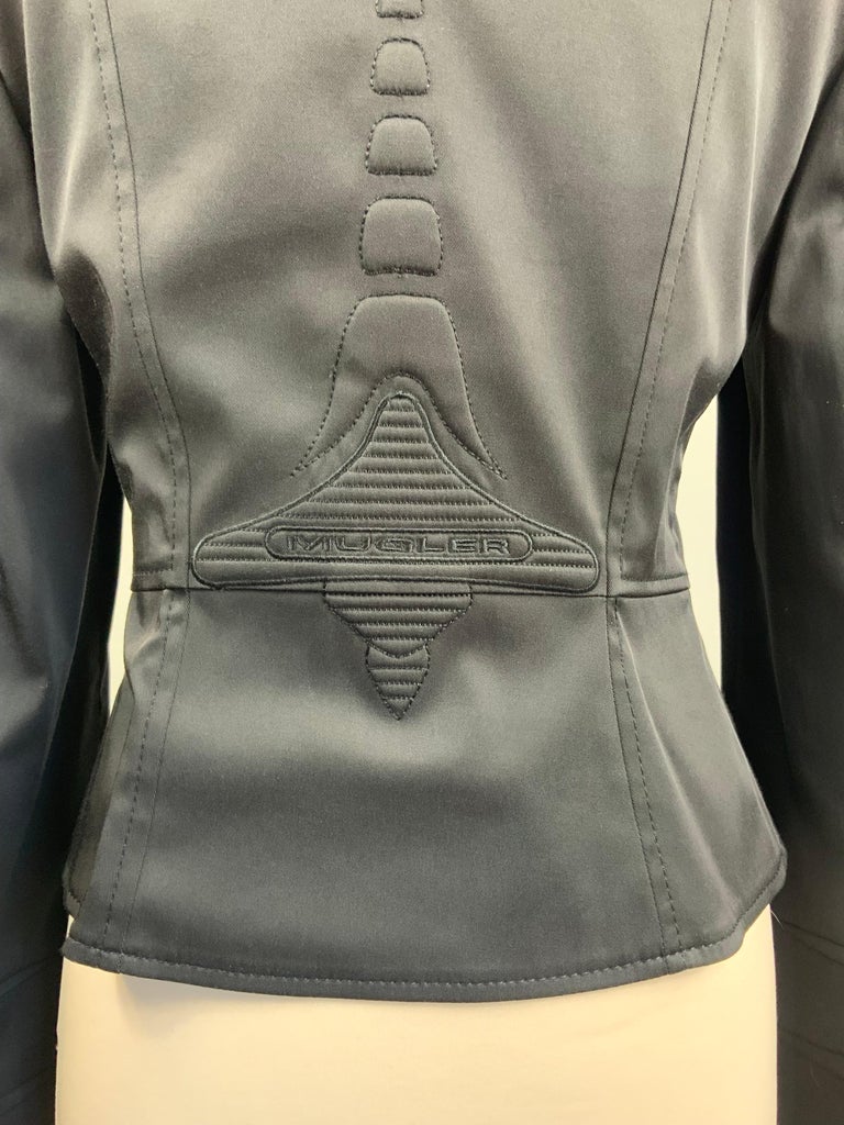 Mugler black jacket at 1stDibs