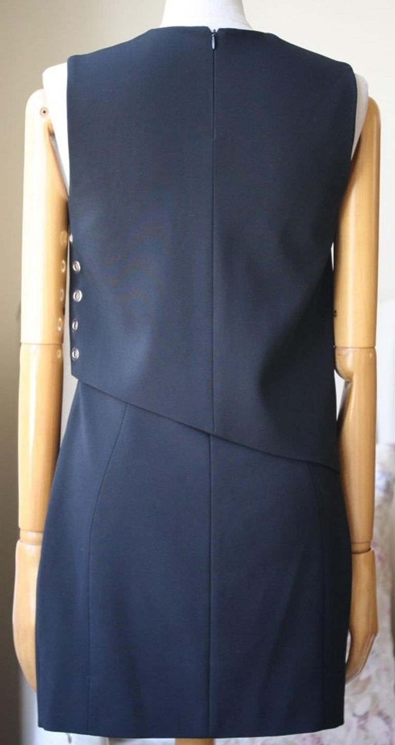 Mugler Layered Eyelet Mini Dress For Sale at 1stDibs