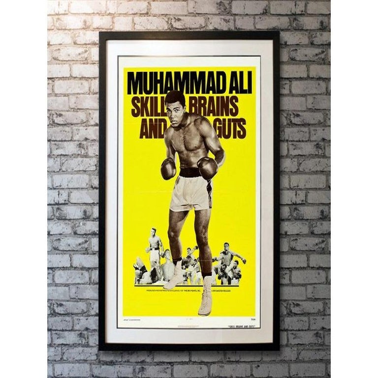 Muhammad Ali: Skill, Brains and Glory, Unframed Poster, 1975 For Sale ...