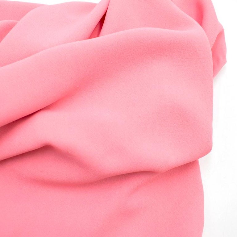 Mui Mui Pink Ruffled Sleeveless Shift Dress US 2 For Sale at 1stDibs ...