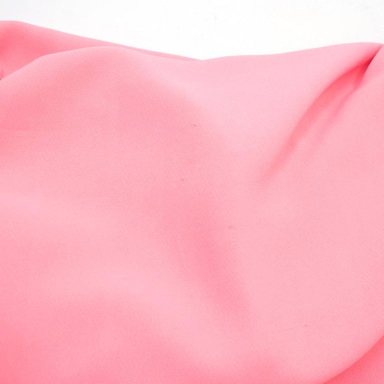 Mui Mui Pink Ruffled Sleeveless Shift Dress US 2 For Sale at 1stDibs ...