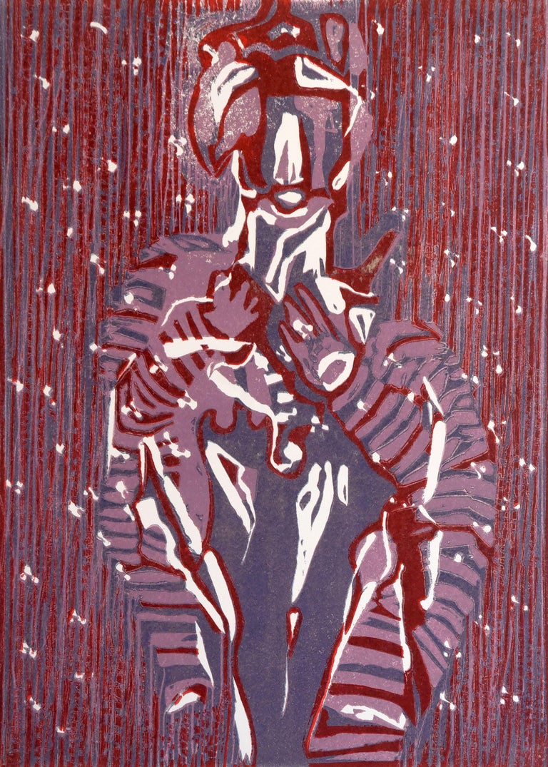 Mukesh Sharma - Abstract India Edition 3/5 Linocut Print Nature ...