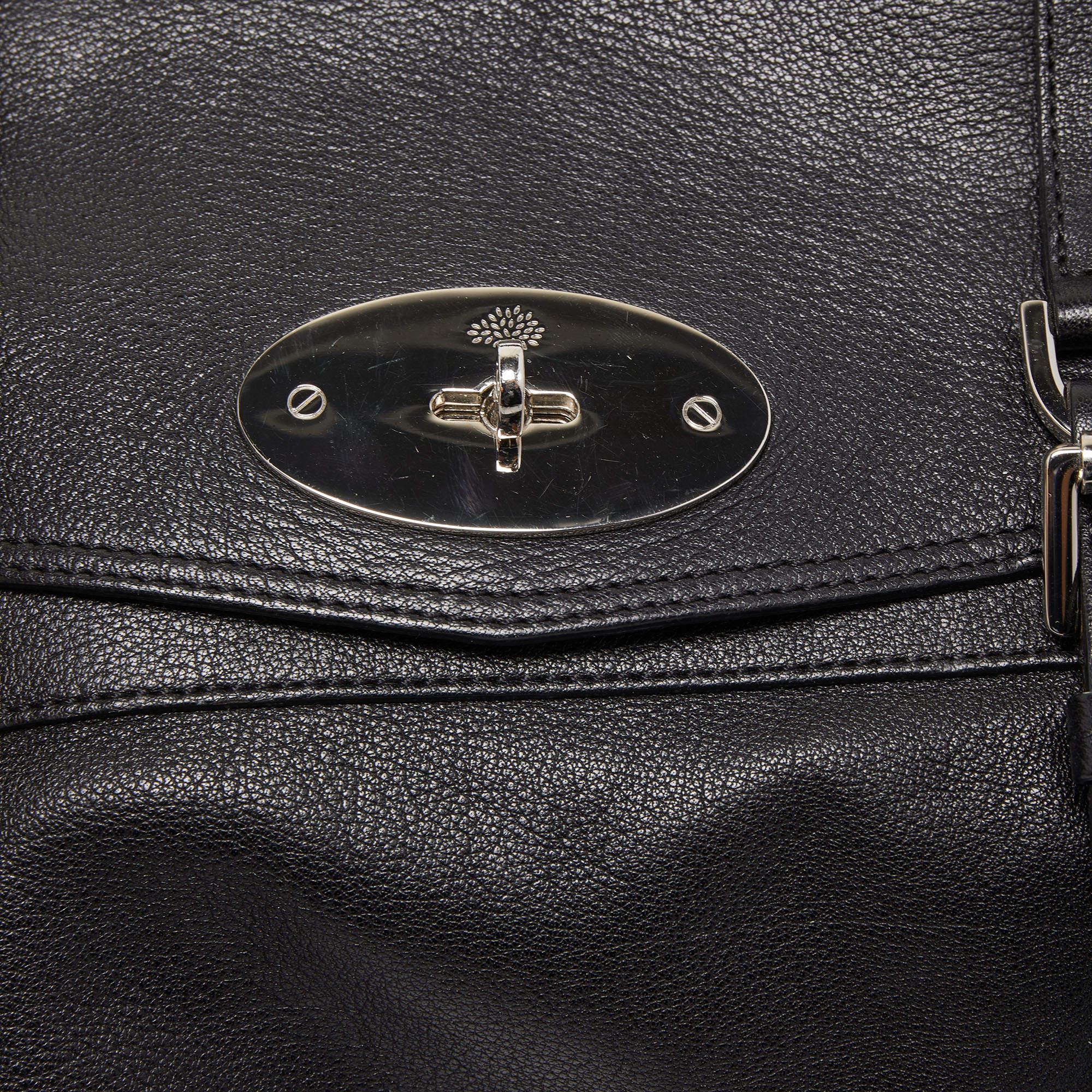 Mulberry Black Leather Alexa Satchel For Sale at 1stDibs