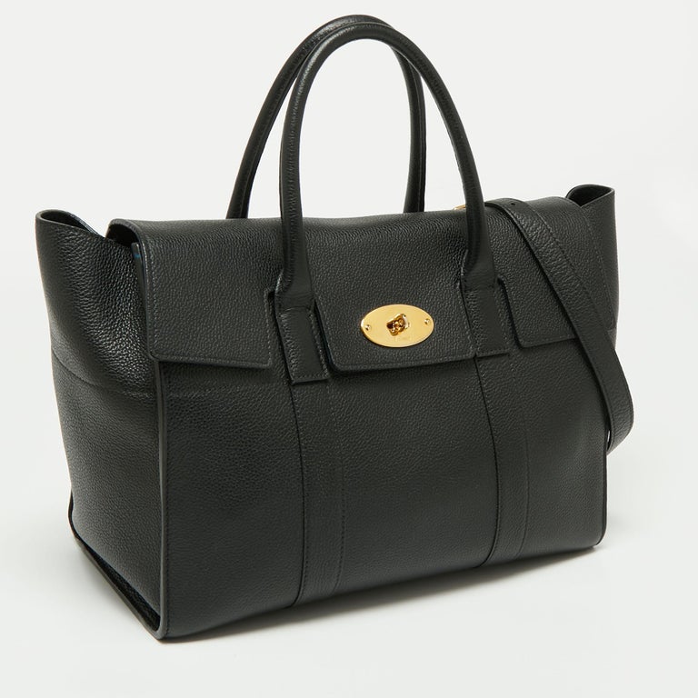 Mulberry Black Leather Bayswater Satchel For Sale at 1stDibs