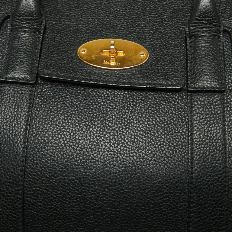 Mulberry Black Leather Bayswater Satchel For Sale at 1stDibs