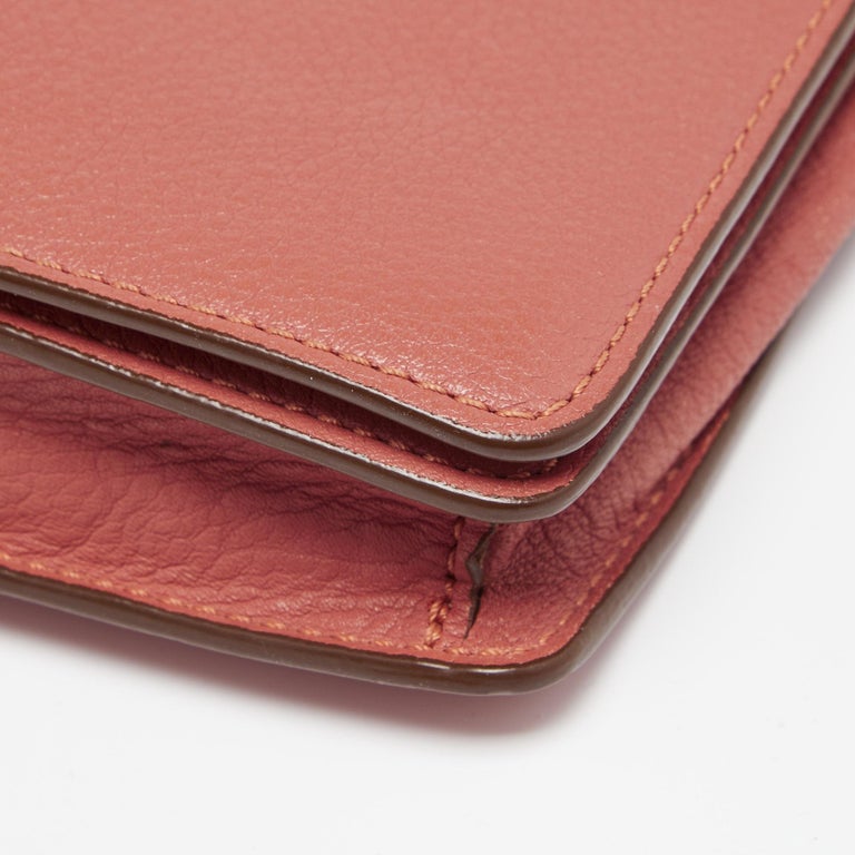 Mulberry Brown Leather Bayswater Chain Clutch at 1stDibs