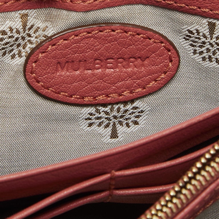 Mulberry Brown Leather Bayswater Chain Clutch at 1stDibs