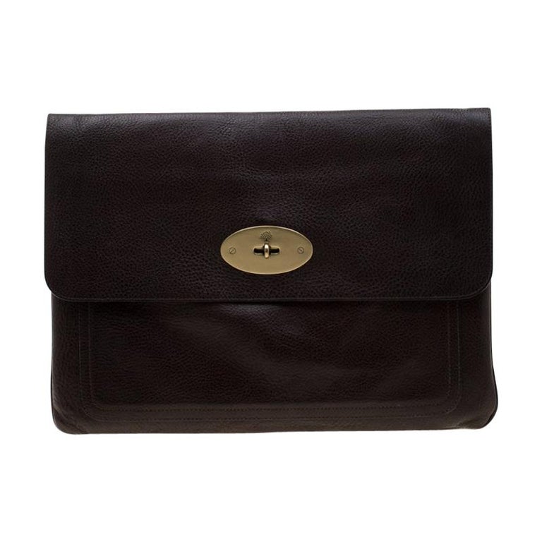 Mulberry Brown Leather Laptop Case For Sale at 1stDibs | mulberry ...