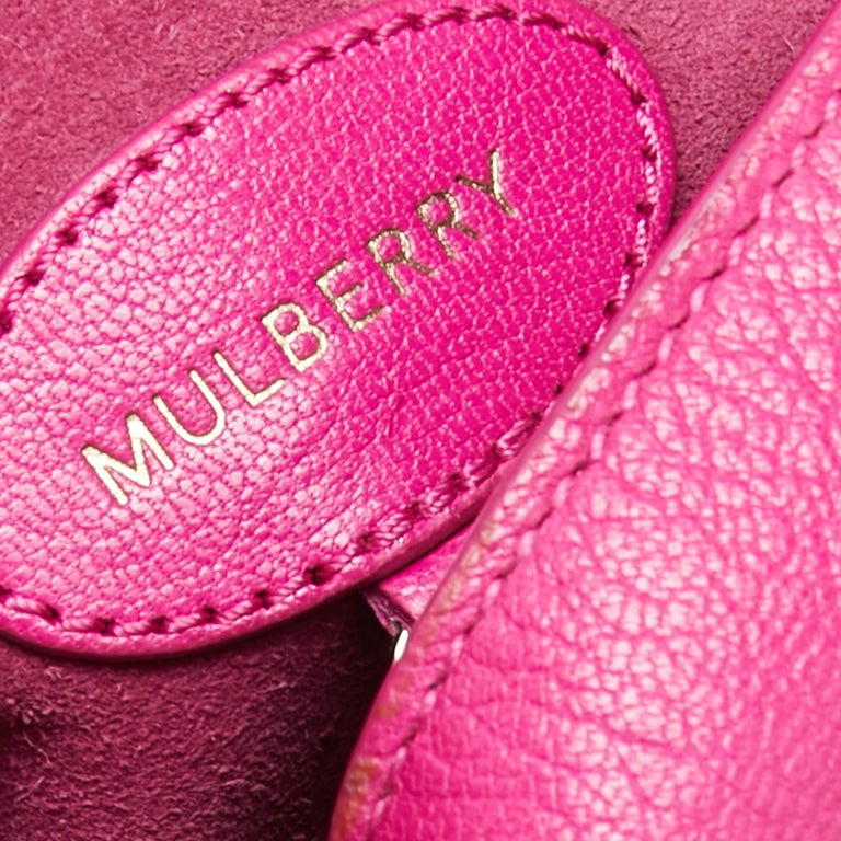 Mulberry Fuchsia Leather Small Lily Shoulder Bag at 1stDibs