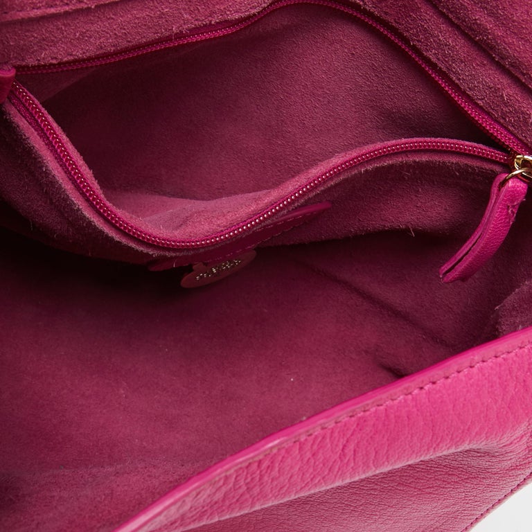 Mulberry Fuchsia Leather Small Lily Shoulder Bag at 1stDibs