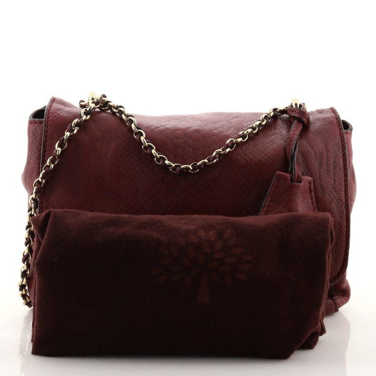 Mulberry Lily Chain Flap Bag Leather Medium at 1stDibs