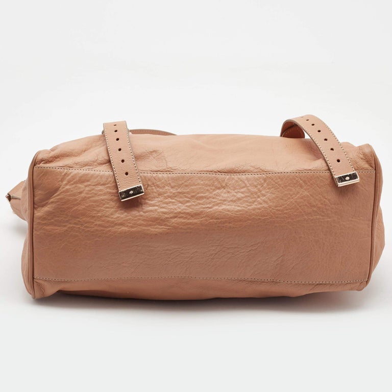 Mulberry Peach Leather Oversized Alexa Satchel For Sale at 1stDibs