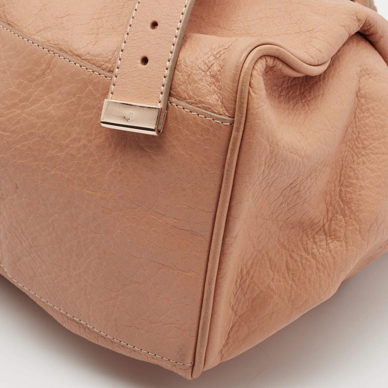 Mulberry Peach Leather Oversized Alexa Satchel For Sale at 1stDibs