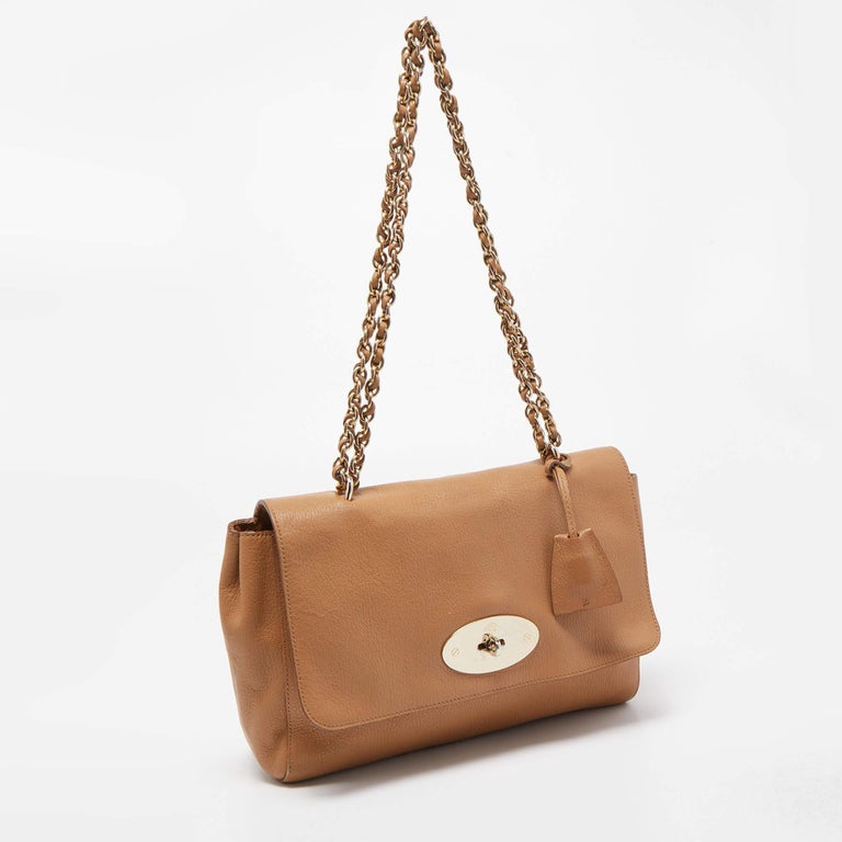 Mulberry Tan Leather Medium Lily Shoulder Bag For Sale at 1stDibs