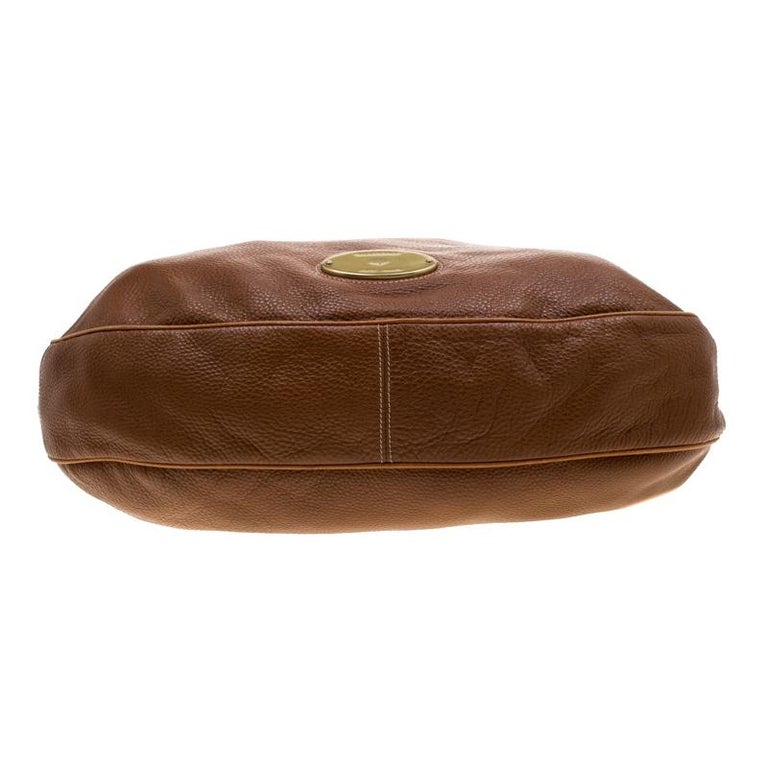 Mulberry Tan Pebbled Leather Mitzy Hobo For Sale at 1stDibs