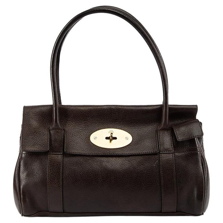 Mulberry Women's Brown Small Bayswater Tote Bag For Sale at 1stDibs