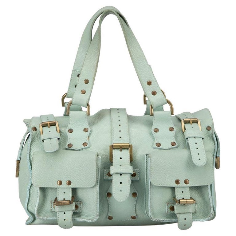 Mulberry Women's Mint Leather Roxanne Handbag For Sale at 1stDibs