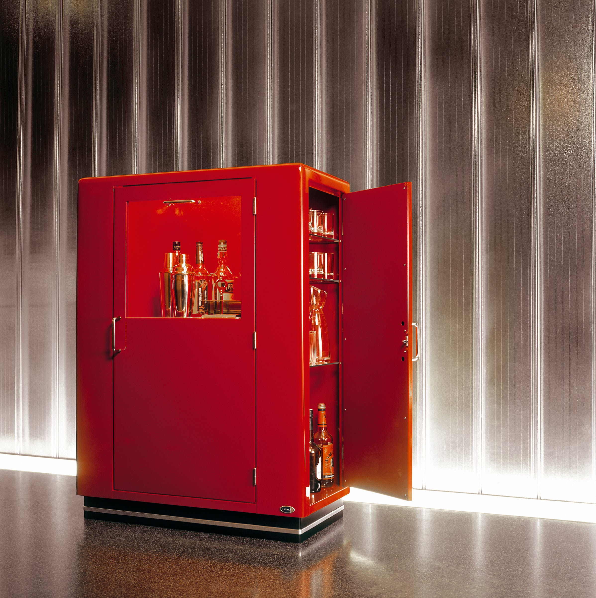 Müller Bar Cabinet in Metal For Sale at 1stDibs