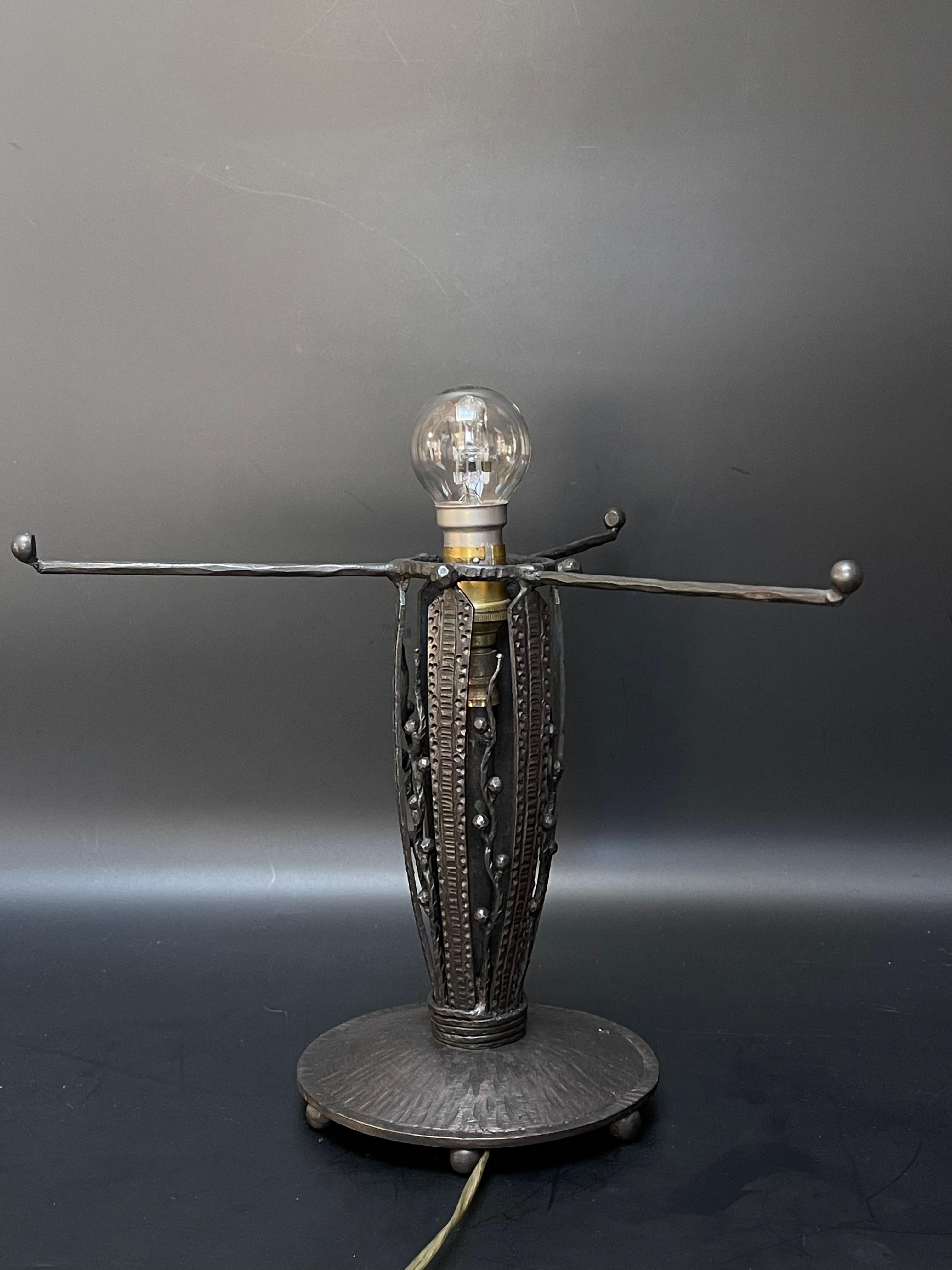 Muller Frères Art Deco Lamp For Sale at 1stDibs