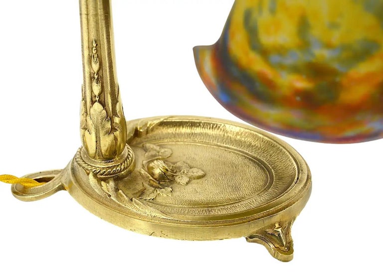 Muller Freres and Charles Ranc French Art Deco Pair of Table Lamps, Ca ...