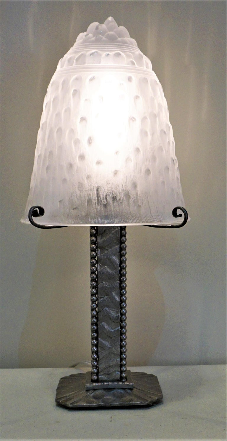 Muller Freres French Art Deco Table Lamp at 1stDibs