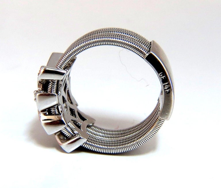 Multi-Band Coil Wrap Ring .30 Carat Natural Diamonds 14 Karat For Sale ...